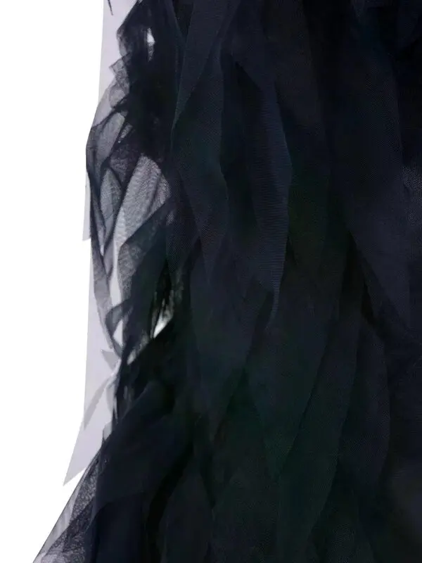 PAULINE DUJANCOURT Mesh Layered" Spaghetti Strap Dress