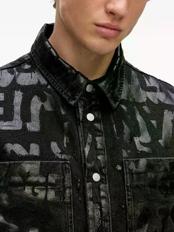 Karl Lagerfeld All-over Logo-print Shirt