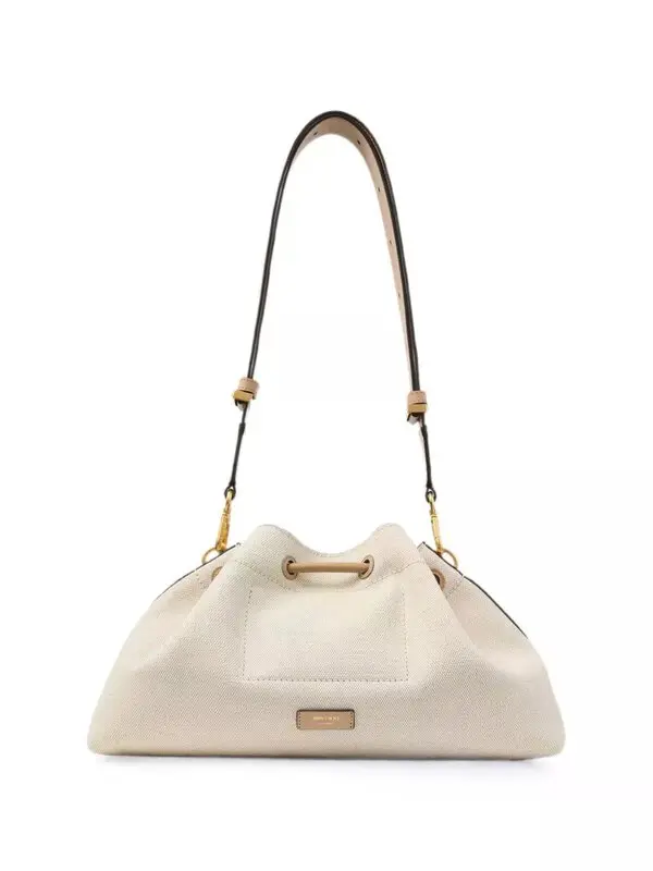 JIMMY CHOO Cinch Shoulder Bag With Floral Appliqu
