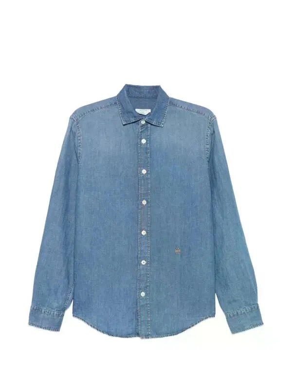Jacob Cohen Logo-embroidered Denim Shirt