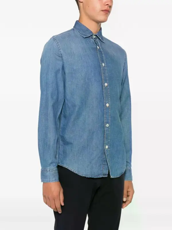 Jacob Cohen Logo-embroidered Denim Shirt