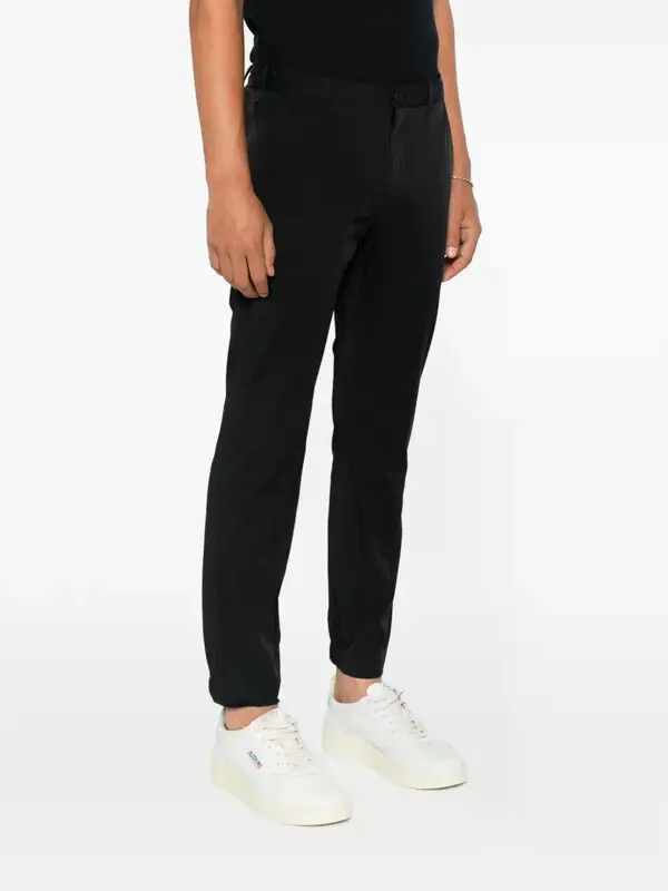 Incotex Slim Fit Elasticated Waistband Trousers - Black