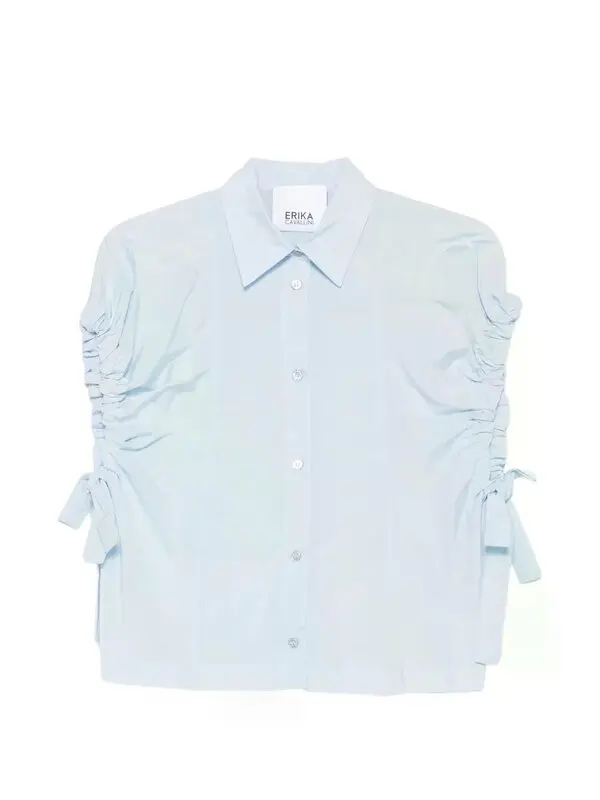 Erika Cavallini Ruched Sleeve Shirt