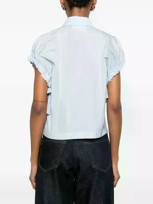 Erika Cavallini Ruched Sleeve Shirt