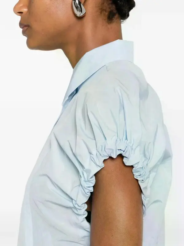 Erika Cavallini Ruched Sleeve Shirt