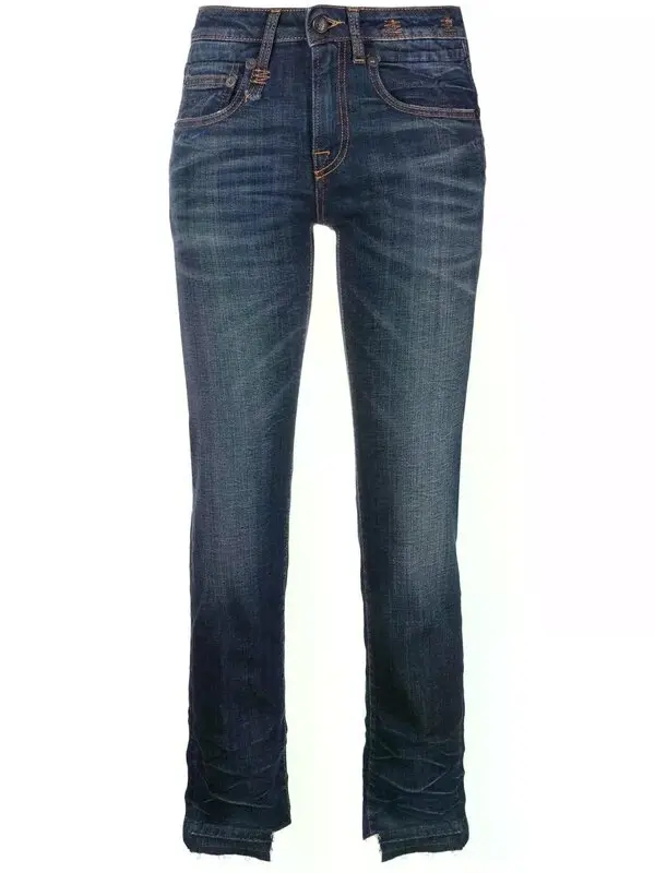 R13 Mid-rise Cropped Jeans