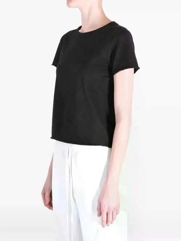 Auralee Raw-edge Crewneck T-shirt