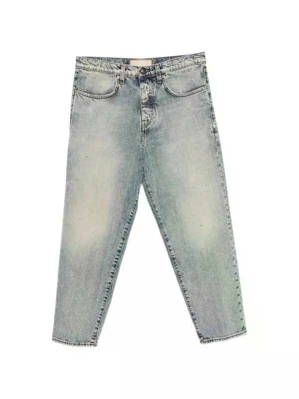 BONHEUR JEWELRY Belt Loops Straight Leg Jeans - Blue