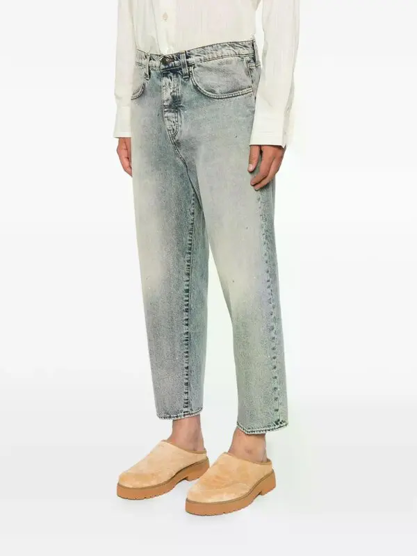 BONHEUR JEWELRY Belt Loops Straight Leg Jeans
