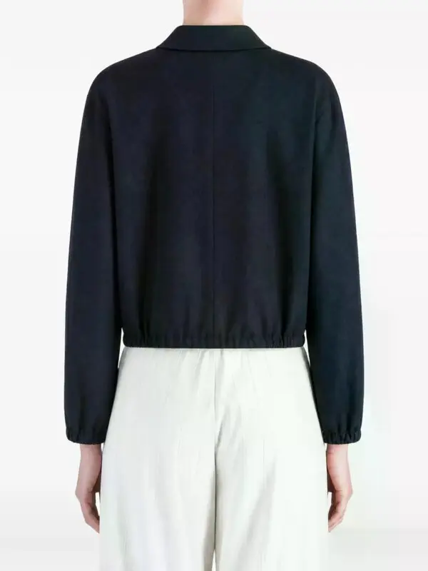 Auralee Zip-up Elasticated-hem Jacket