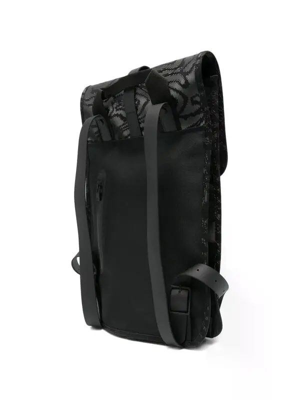 Rains Swirl Print Buckle-fastening Backpack