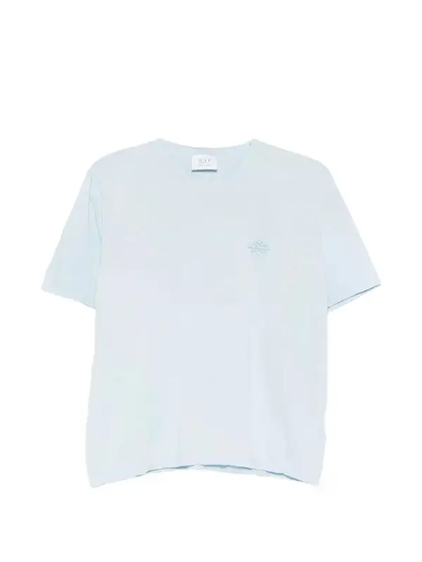 MVP WARDROBE Embroidered Detail T-shirt - Blue