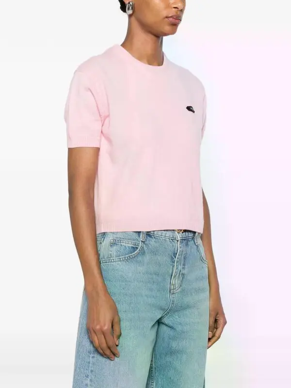 N°21 Logo Patch Short Sleeve Sweater