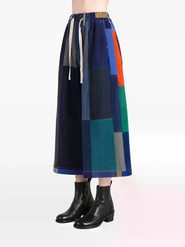 SILLAGE Patchwork Design Palazzo Trousers