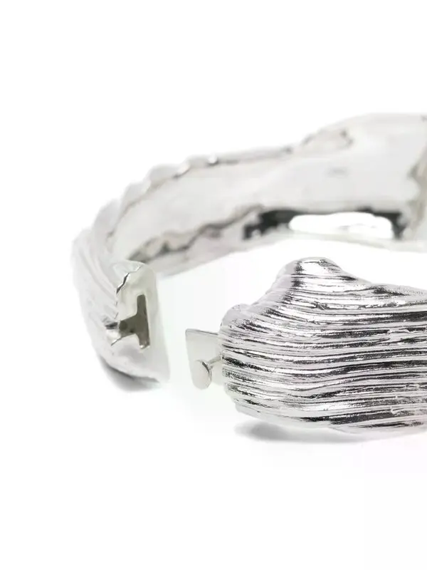 Completedworks Textured Cuff Bracelet - Silver