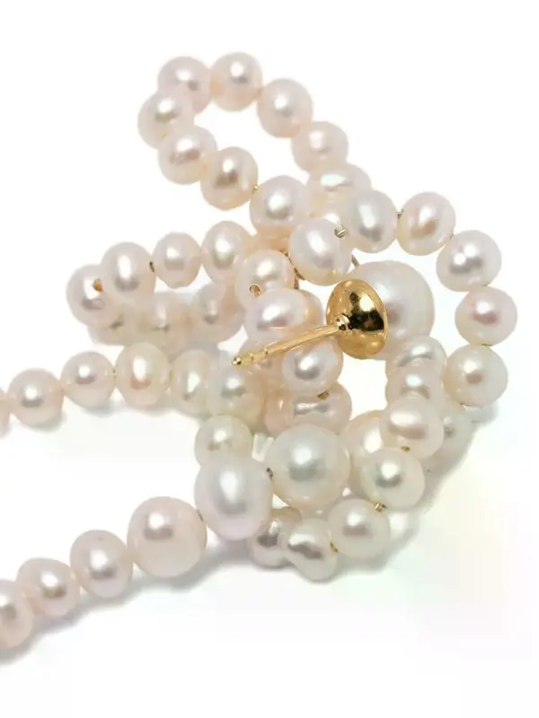Completedworks Pearl Embellished Drop Earrings