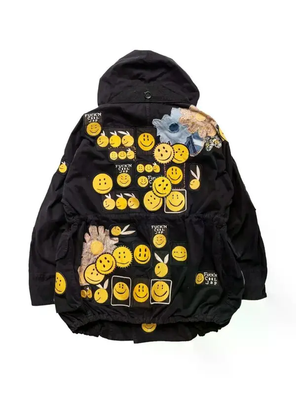 Kapital Katsuragi Ring Hooded Jacket - Black