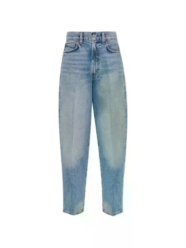 AGOLDE Faded Effect Tapered Leg Jeans