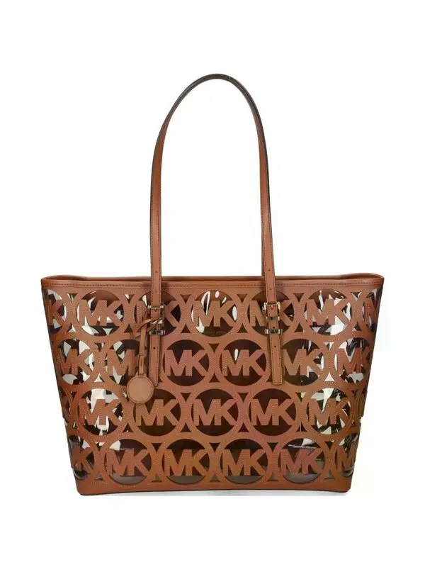 Michael Kors Logo-cutout Tote Bag - Brown