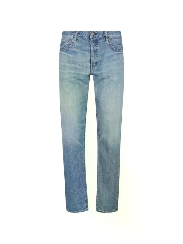 Edwin Straight-leg Jeans With Faded Effect