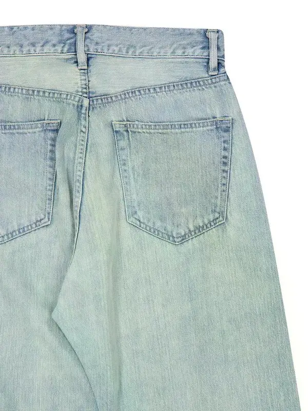 Auralee Light Wash Distressed Jeans