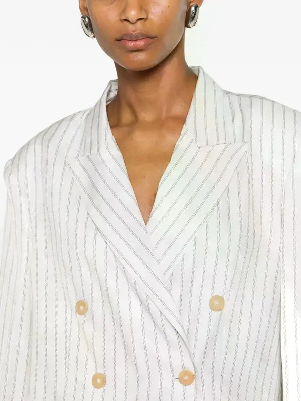 Erika Cavallini Pinstripe Double-breasted Jacket