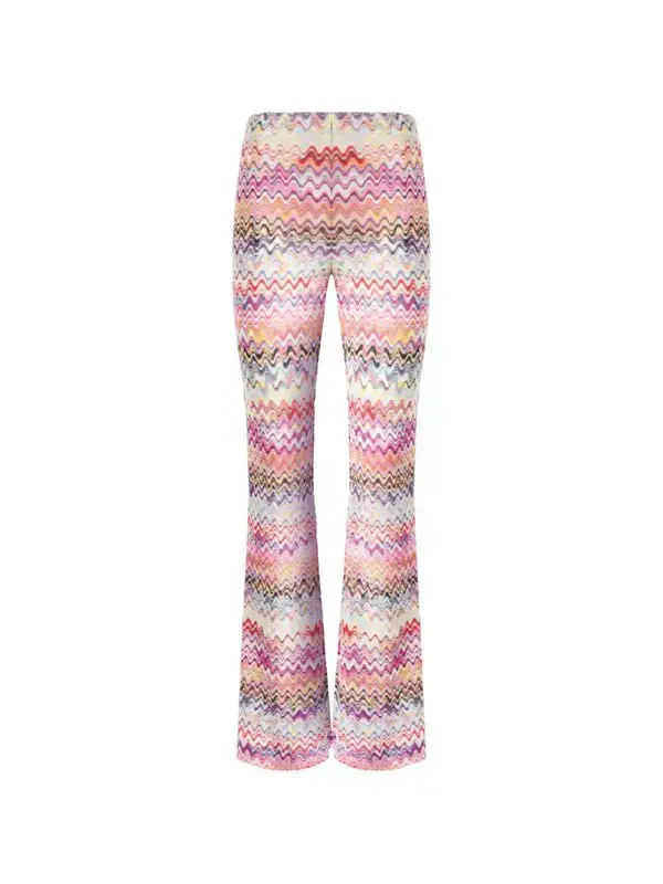 Missoni Zigzag-knit Flared Trousers