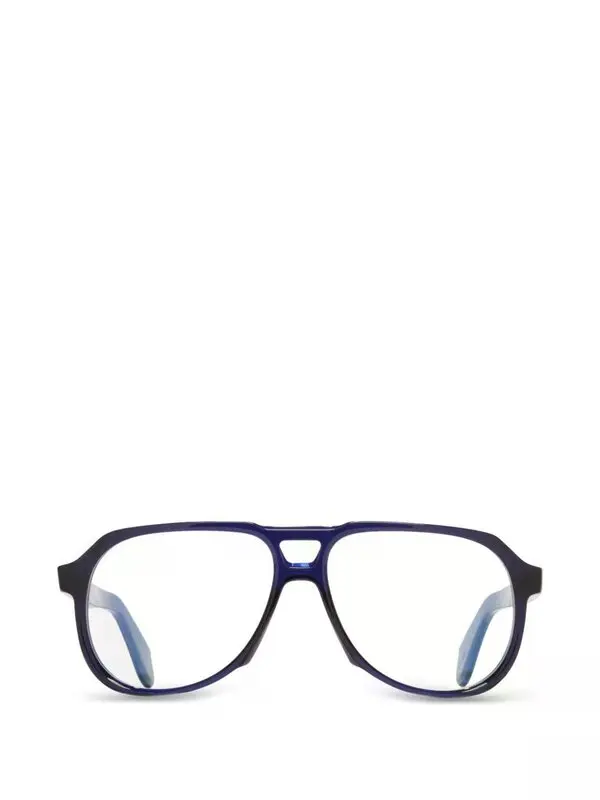 CUTLER & GROSS Pilot-frame Glasses - Blue