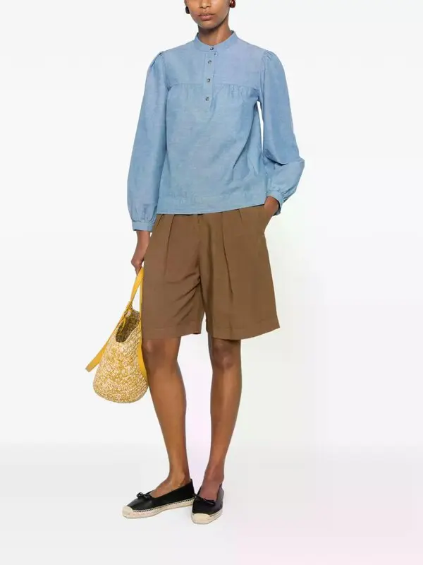 A.p.c. Gathered Babydoll Blouse