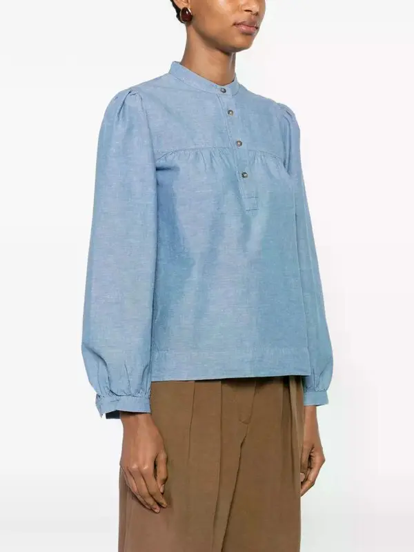 A.p.c. Gathered Babydoll Blouse