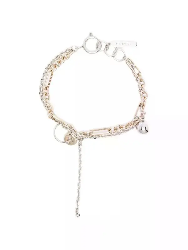 JUSTINE CLENQUET Rachel Layered-chain Bracelet - Silver