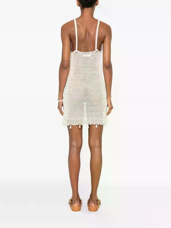 TERRY PUESTO Crochet Knit Mini Dress