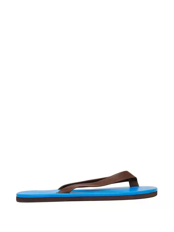 Auralee Soft Leather Flip Flops