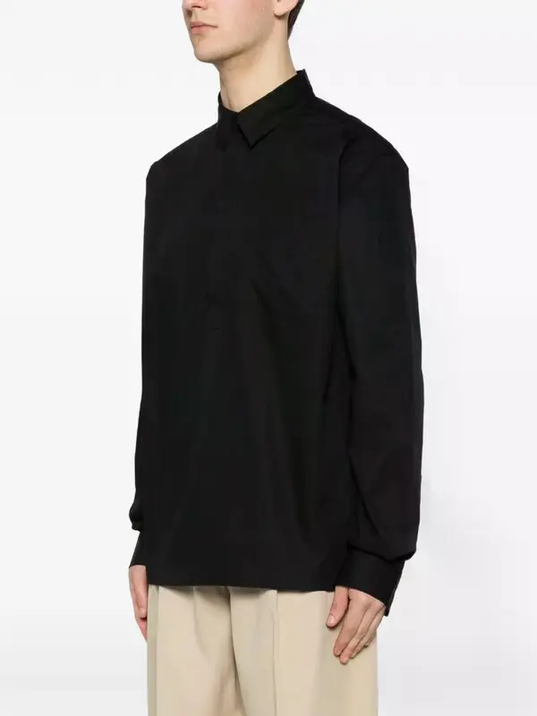 PAOLO PECORA Long-sleeve Chest-pocket Shirt