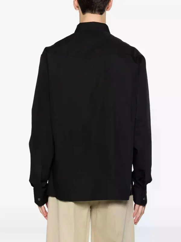 PAOLO PECORA Long-sleeve Chest-pocket Shirt