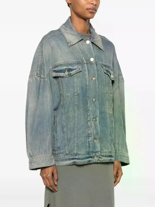 CIRCUS HOTEL Faded Effect Denim Jacket