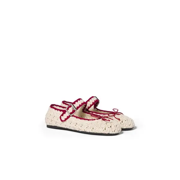 Miu Miu Crochet Ballerinas