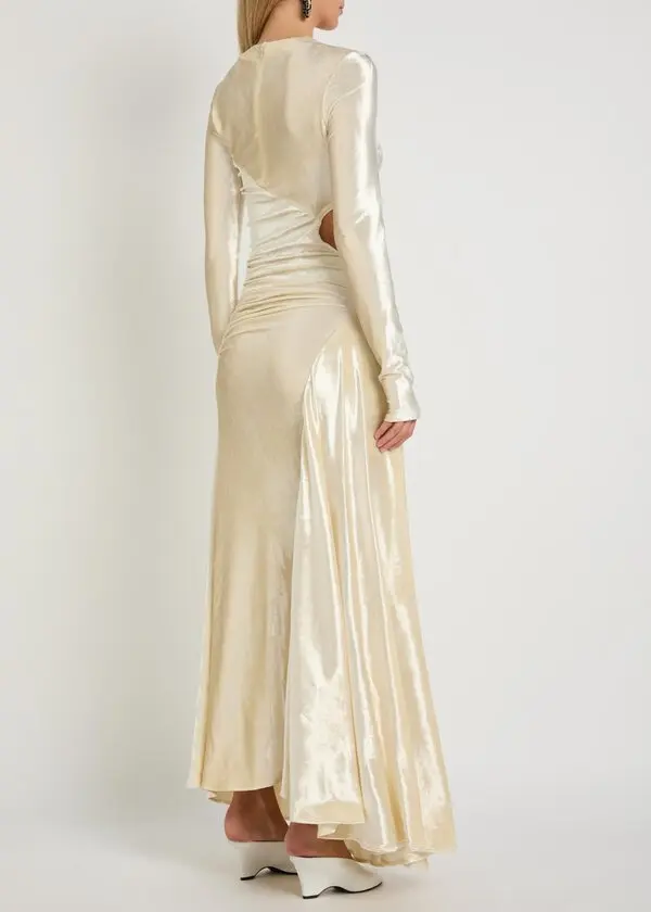 Rabanne Embellished Velour Gown