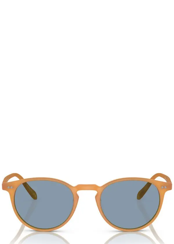 Oliver Spencer Riley Sun Round-frame Sunglasses - Orange
