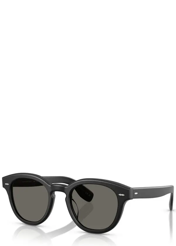 Oliver Spencer Cary Grant Sun Round-frame Sunglasses - Black
