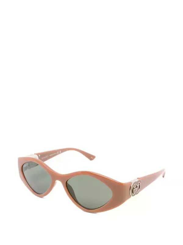 Gucci Cat-eye Sunglasses With Interlocking G Logo - Brown
