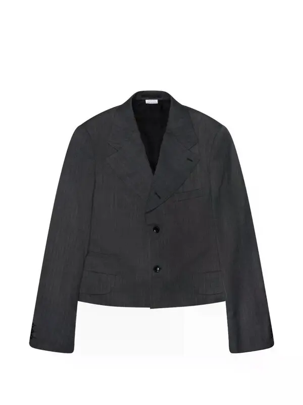 Comme Des Garçons Cropped Single-breasted Blazer
