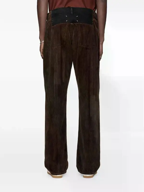MAISON MARGIELA Corduroy Straight-leg Trousers - Brown
