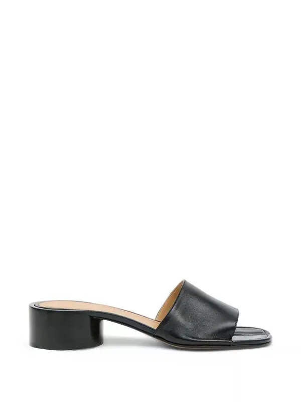 MAISON MARGIELA 30mm Tabi-toe Leather Sandals - Black
