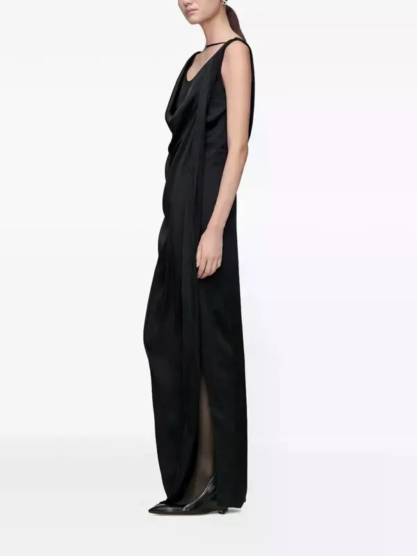 MAISON MARGIELA Satin Draped Maxi Dress
