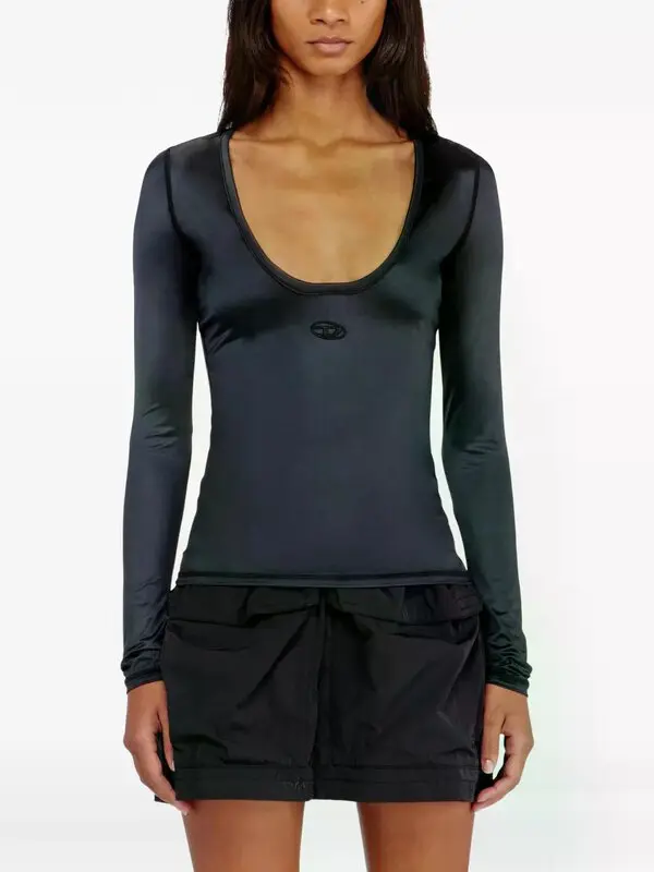 DIESEL® T-elphin-ls Oval D Scoop-neck Top