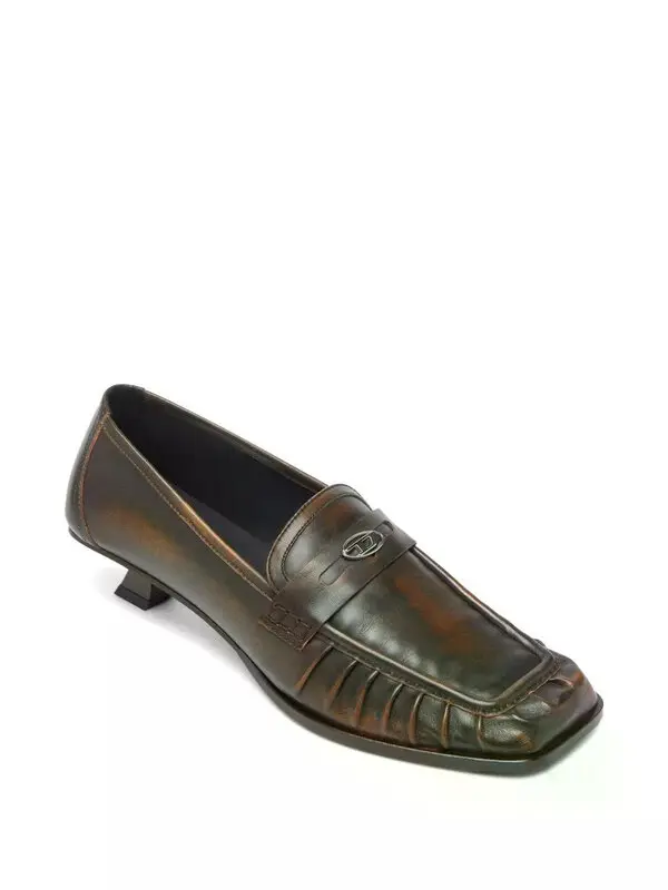 DIESEL® Oval D Square-toe Loafers