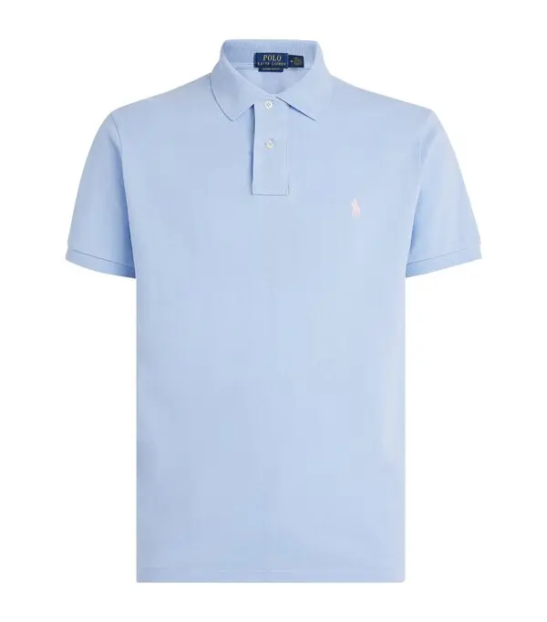 Polo Ralph Lauren Cotton Mesh Custom-fit Polo Shirt - Blue