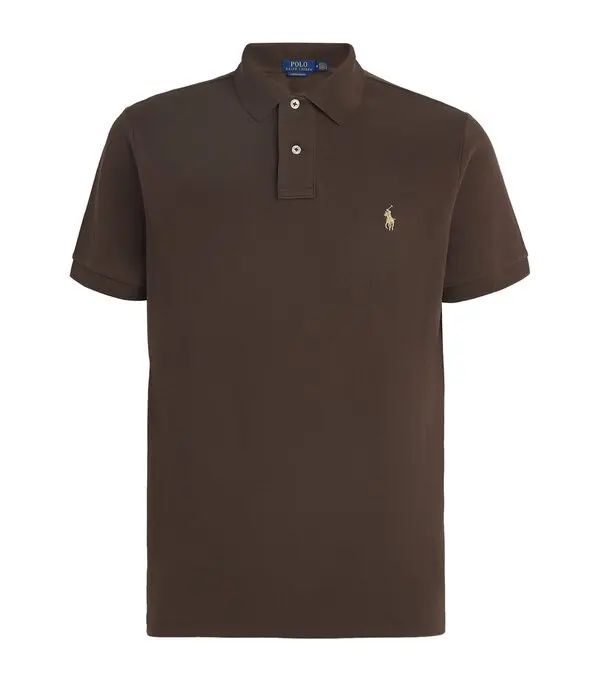 Polo Ralph Lauren Cotton Mesh Custom-fit Polo Shirt - Brown