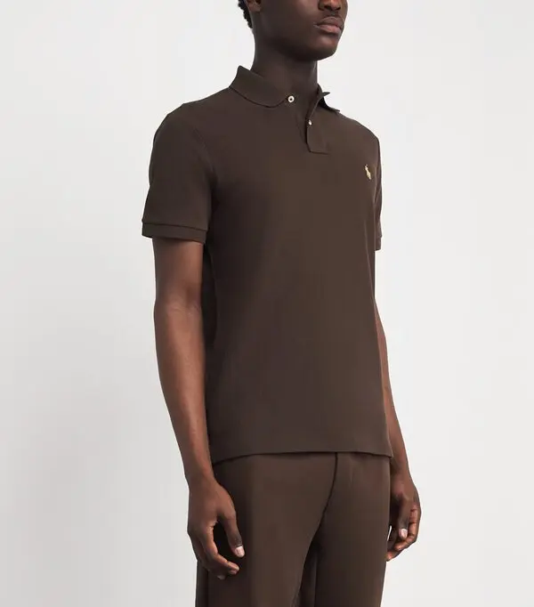 Polo Ralph Lauren Cotton Mesh Custom-fit Polo Shirt - Brown